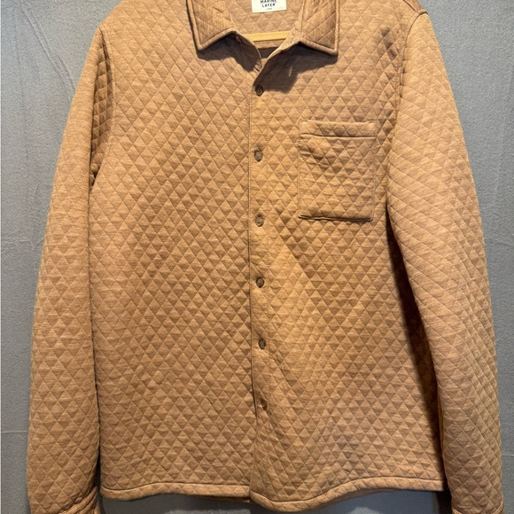 Marine Layer | Jackets & Coats | Marine Layer Quilted Brown Shirt ...